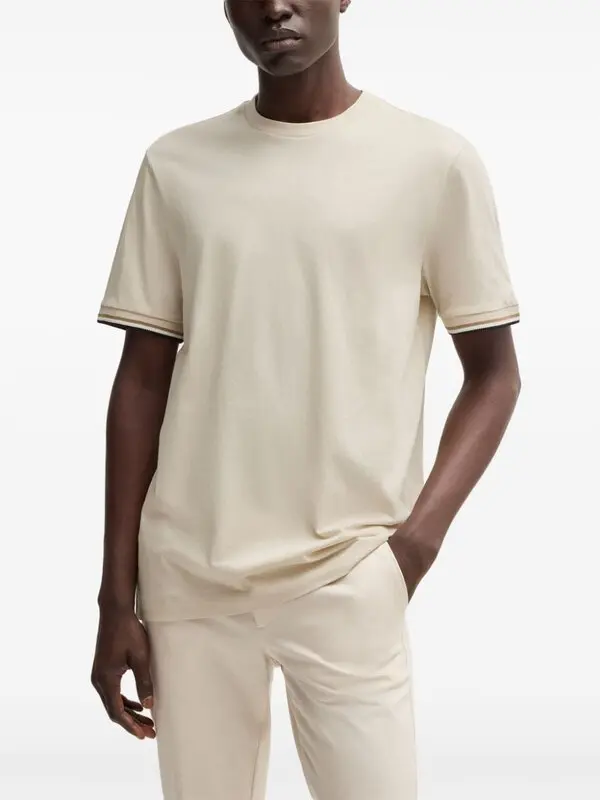 BOSS Cotton T-shirt - Neutrals