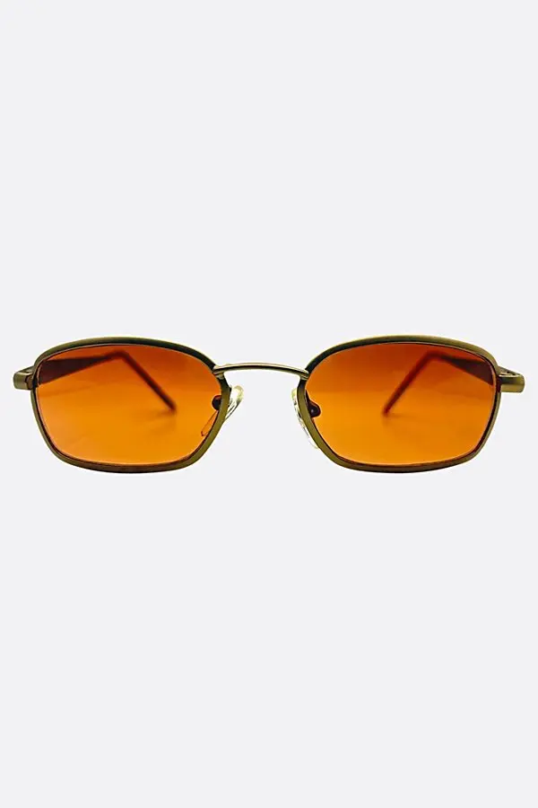 GIANT VINTAGE SUNGLASSES Giant Vintage Left Lane Slim Square Sunglasses - Copper