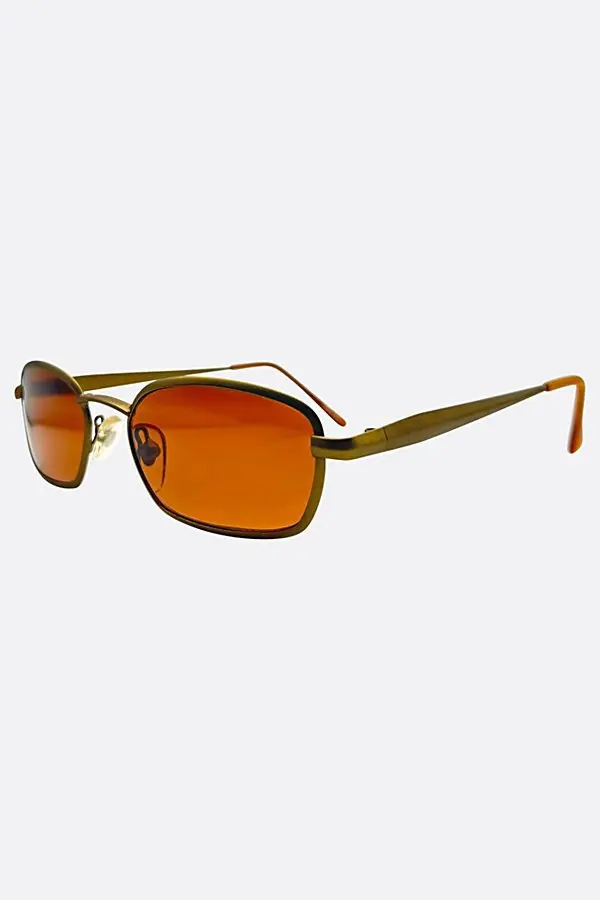 GIANT VINTAGE SUNGLASSES Left Lane Slim Square 90s Sunglasses