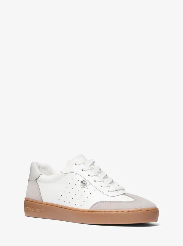 Michael Kors Scotty Leather Sneakers - Grey