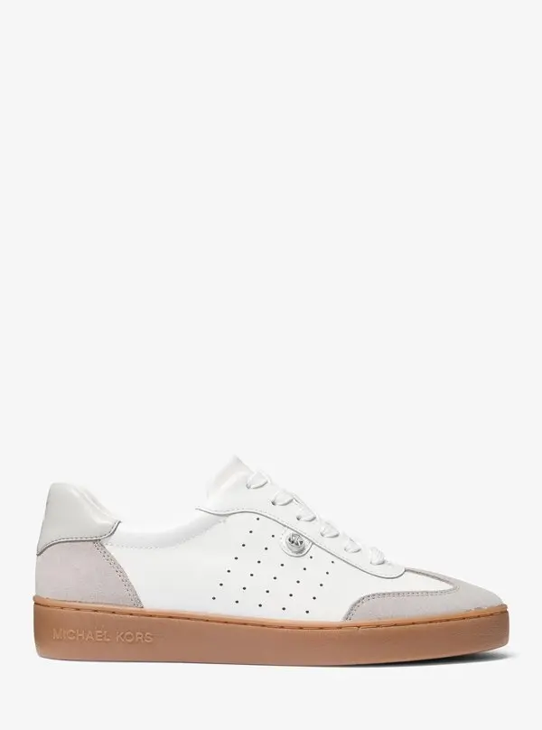 Michael Kors Scotty Leather Sneakers - Grey