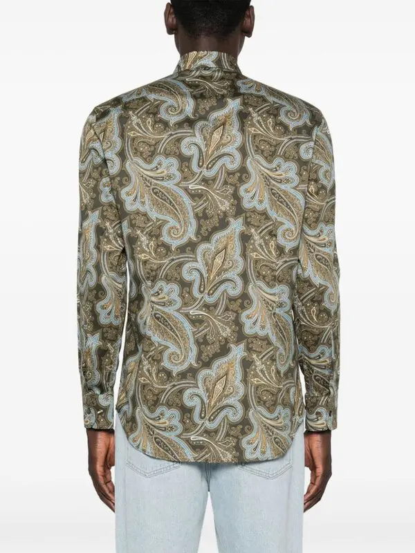 Etro Paisley-print Shirt - Green