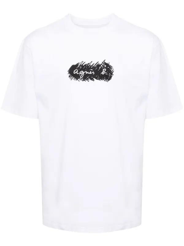 AGNÈS B. Logo-print Crew-neck T-shirt