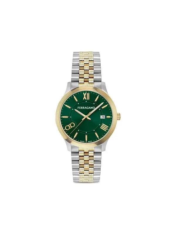FERRAGAMO Pair Duo 40mm Bracelet Watch - Green