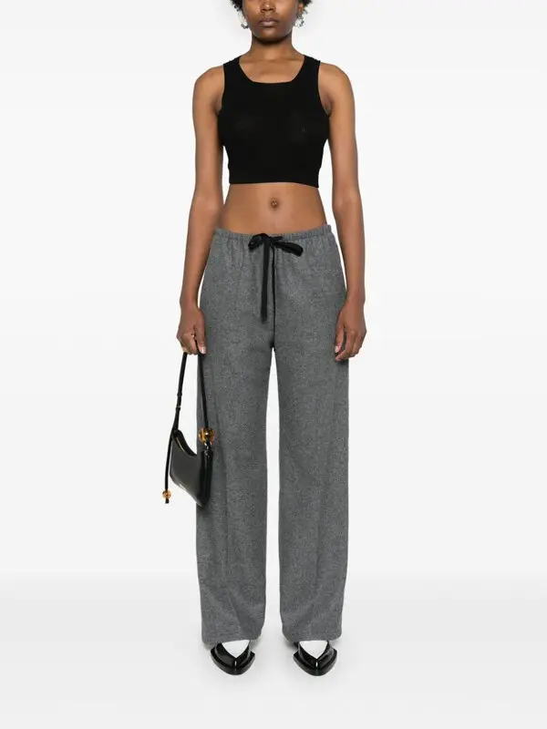 FORTE_FORTE Felted Straight-leg Trousers