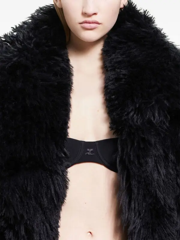 COURREGES Long Shearling Coat