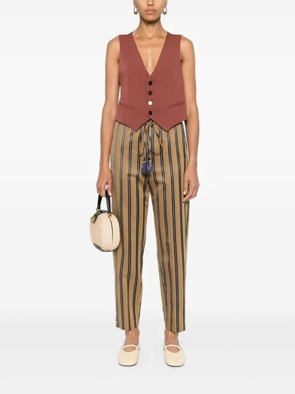 FORTE_FORTE Satin-paneled Waistcoat