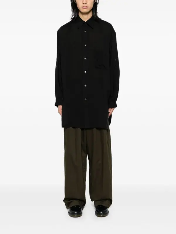 Yohji Yamamoto Loose-fit Trousers - Green