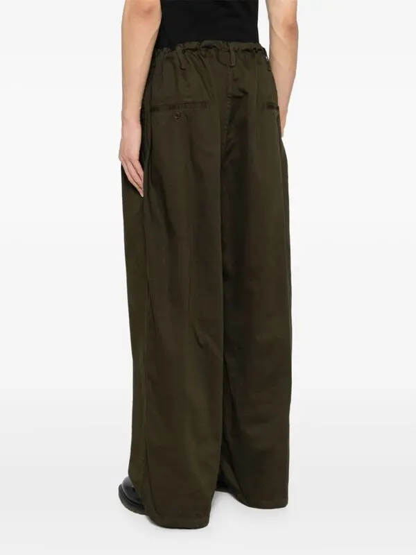 Yohji Yamamoto Loose-fit Trousers - Green