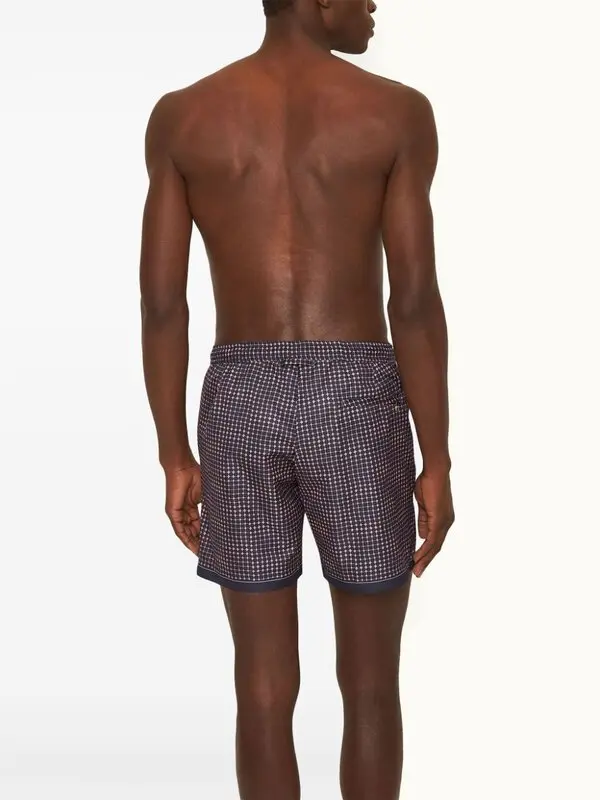 Orlebar Brown Bulldog Drawcord Tiescape Swim Shorts - Blue