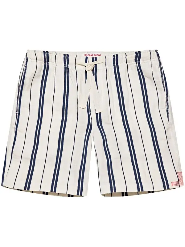 Orlebar Brown Alex Ribbon Striped Shorts - Blue