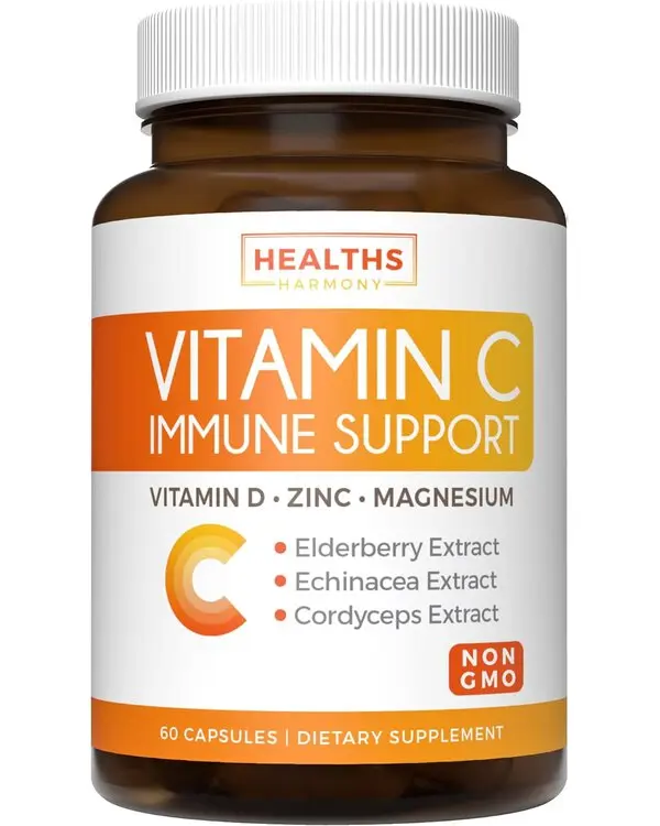 HEALTHS HARMONY Vitamin C Immune Support Capsules - No Color