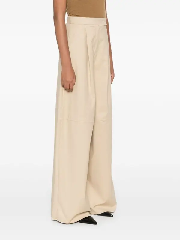 Max Mara Avoriaz Wide Leg Trousers - Neutrals