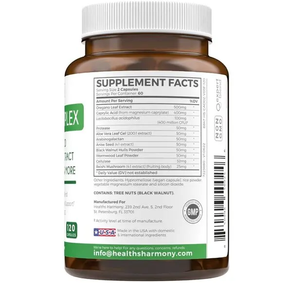 HEALTHS HARMONY Gut Complex With Caprylic Acid