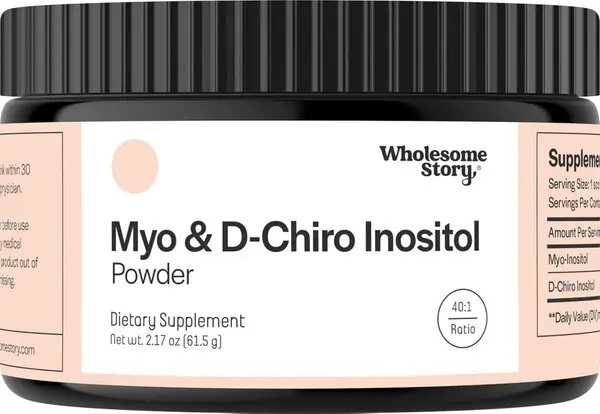 WHOLESOME STORY Inositol Supplement Powder | Myo-inositol & D-chiro Inositol | Hormonal Balance & Healthy Ovarian Function Support | Vitamin B8 | Grea - No Color