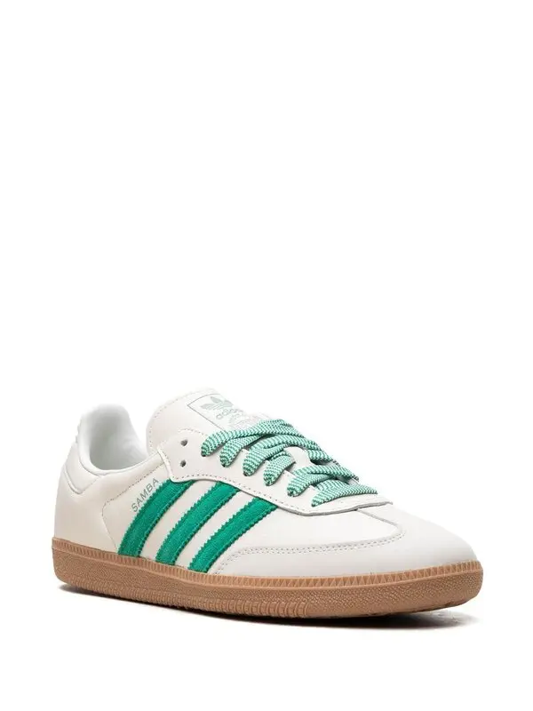 Adidas Samba Og Leather Lace-up Sneakers - White