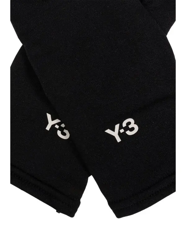 Y3 Logo Print Gloves
