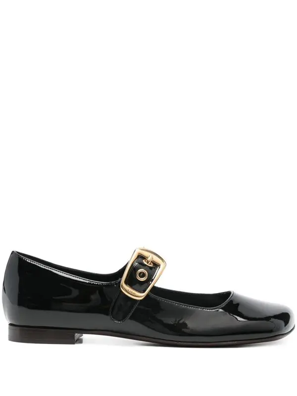 Chloé Buckled Ballet Flats - Black