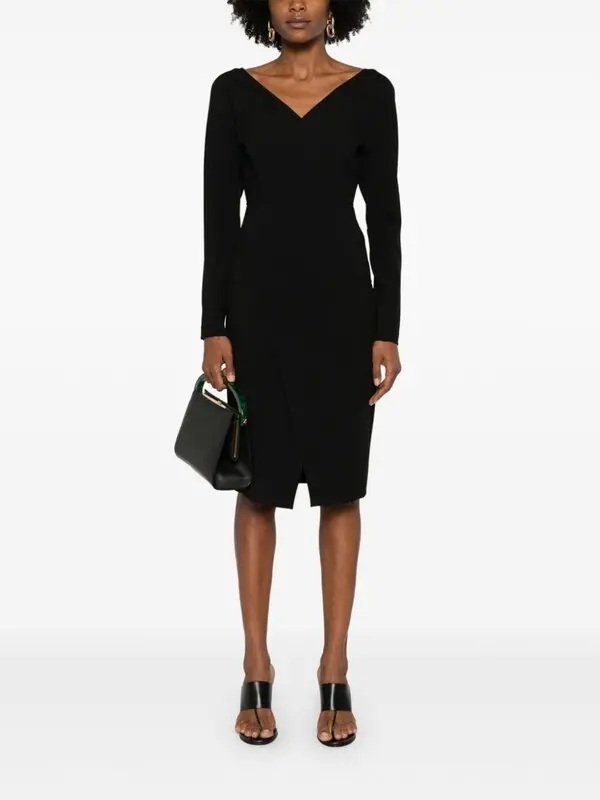 Fendi Long-sleeve Midi Dress