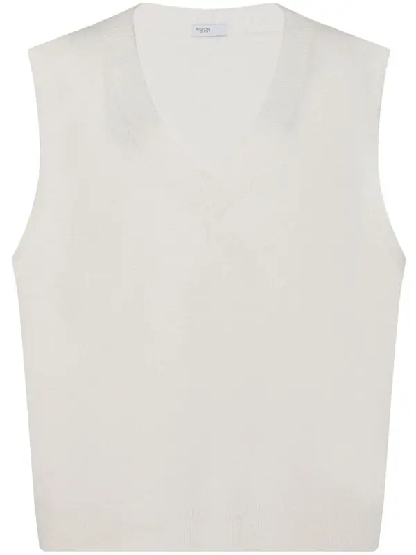 Rosetta Getty Knitted Vest - Neutrals