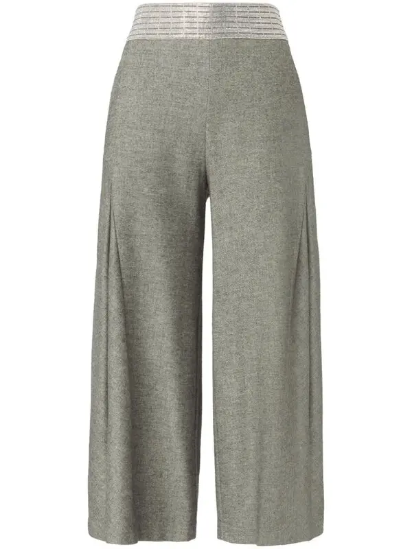 GENNY Wide-leg Cropped Trousers