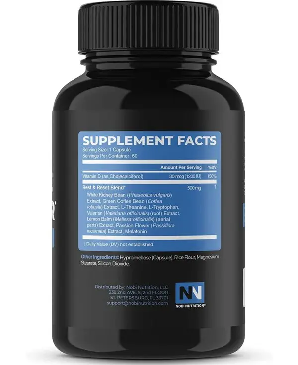 NOBI NUTRITION Night Time Fat Burner Capsules