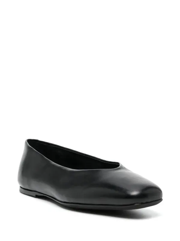 Paul Smith Topanga Leather Ballerina Shoes - Black