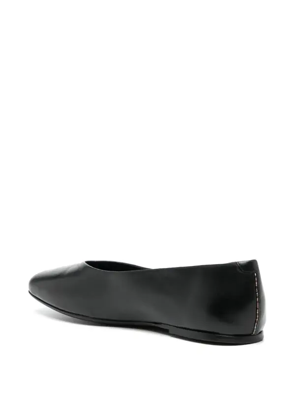 Paul Smith Topanga Leather Ballerina Shoes - Black