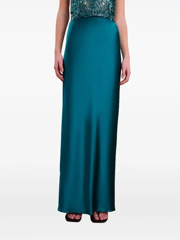 Cult Gaia Chantel Full Length Skirt - Blue