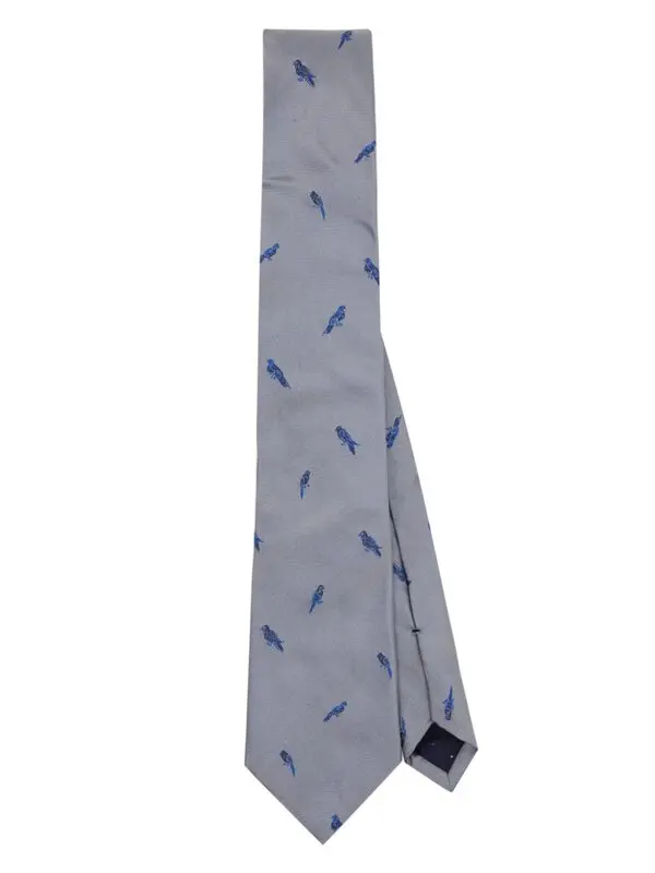 Paul Smith Parrot-pattern Silk Tie