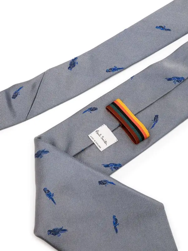 Paul Smith Parrot-pattern Silk Tie
