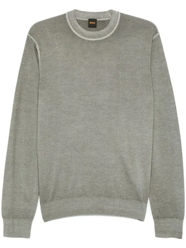 BOSS Embroidered-logo Sweater
