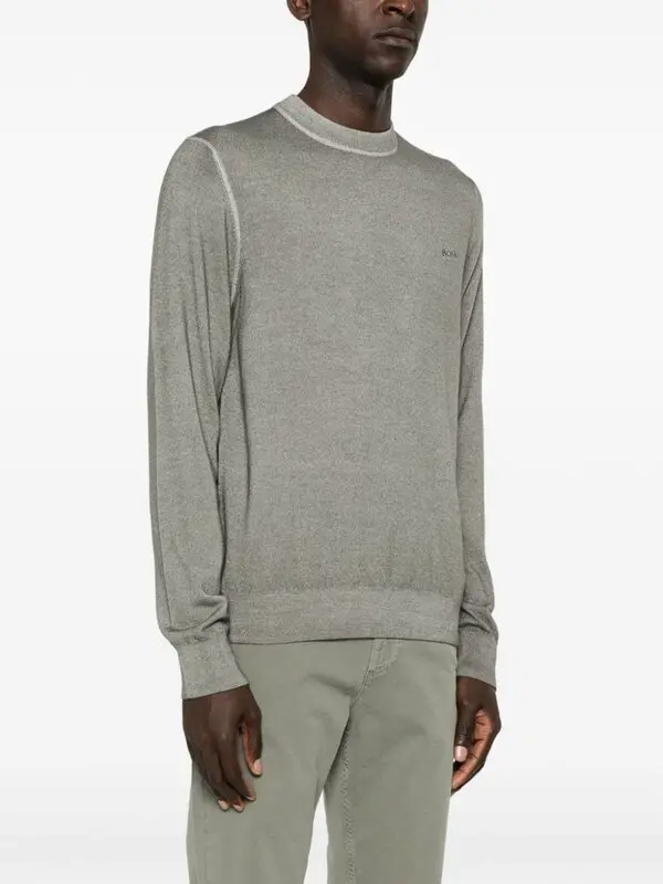 BOSS Embroidered-logo Sweater