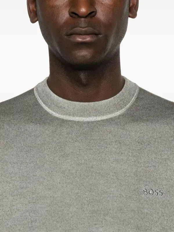 BOSS Embroidered-logo Sweater