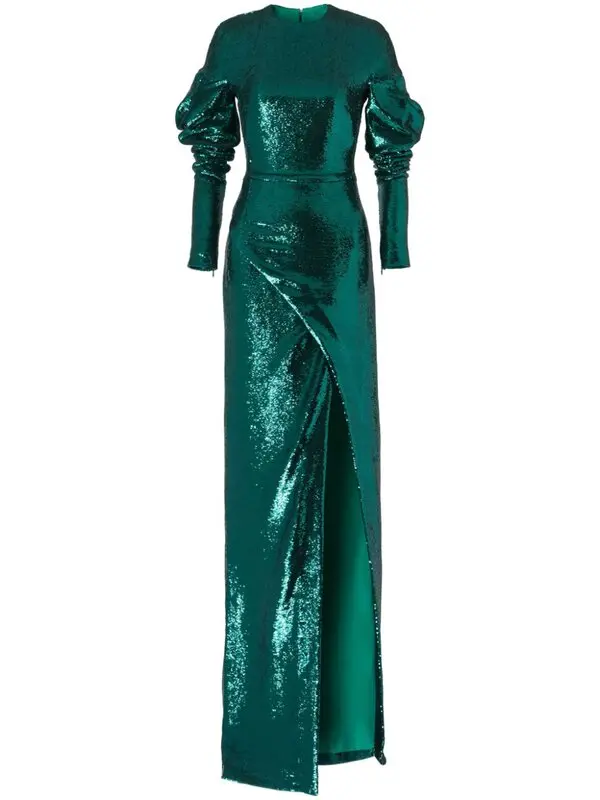 GENNY Sequin-embellished Maxi Dress