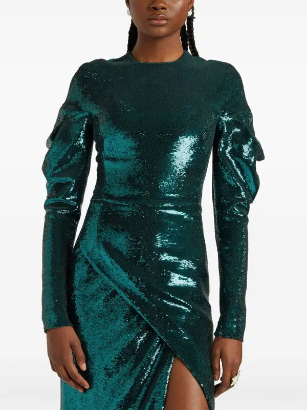 GENNY Sequin-embellished Maxi Dress