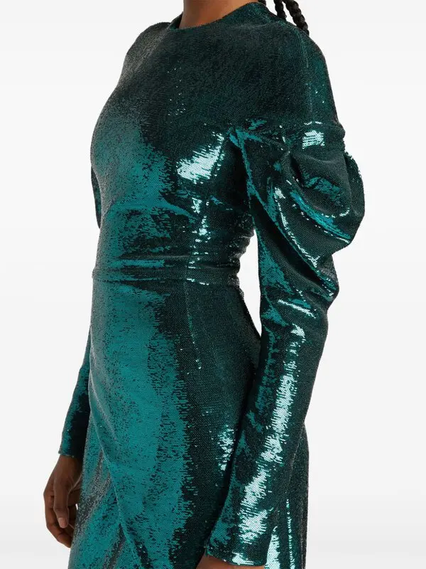 GENNY Sequin-embellished Maxi Dress
