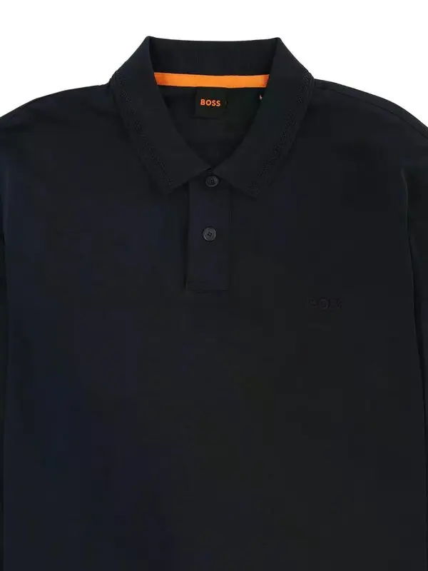 BOSS Long-sleeve Polo Shirt - Blue