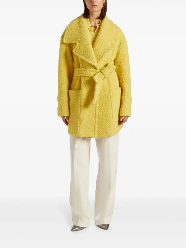 GENNY Faux-shearling Pea Coat