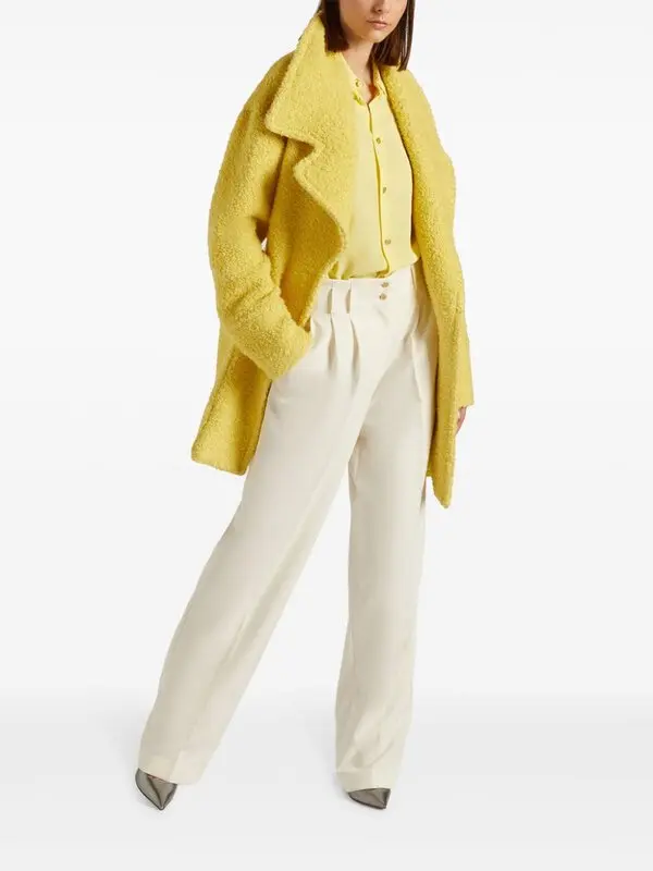 GENNY Faux-shearling Pea Coat