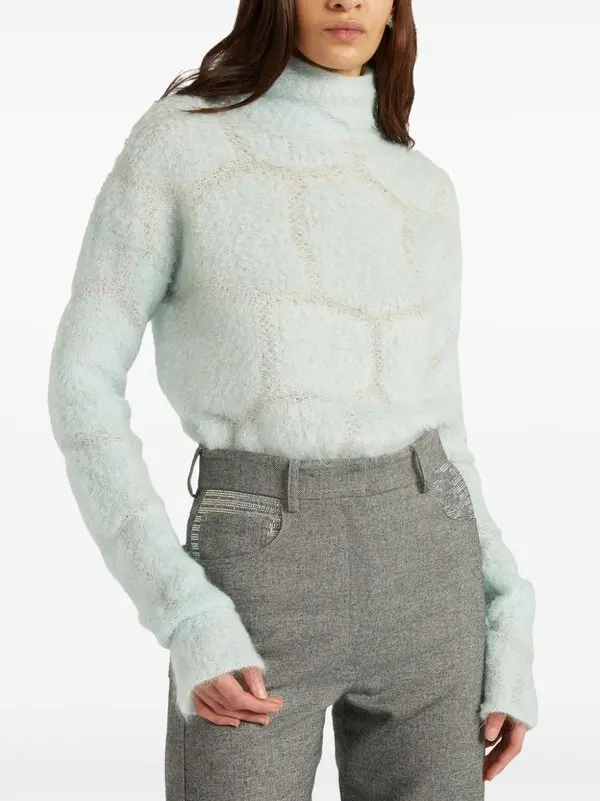 GENNY Chunky Knit Jumper - Green