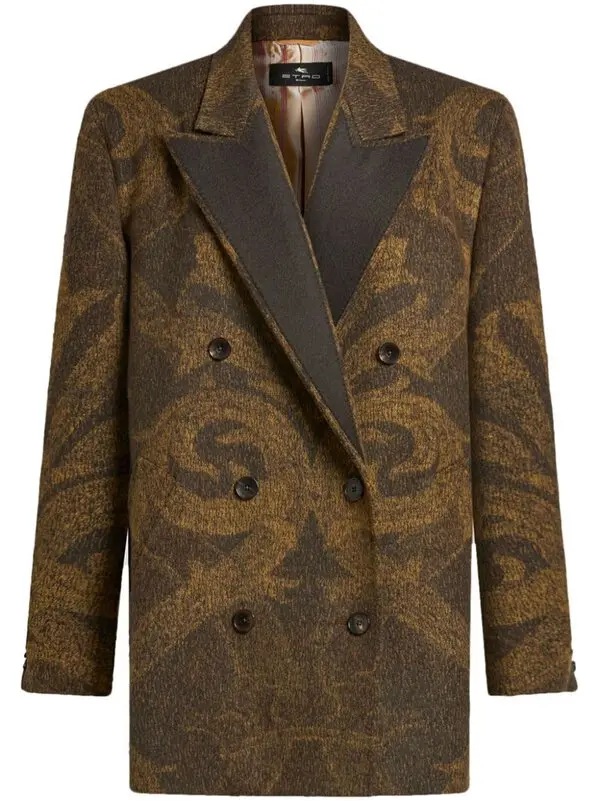 Etro Jacquard Wool Blazer