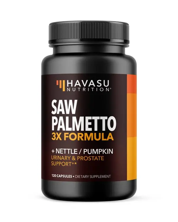 HAVASU NUTRITION Saw Palmetto + Nettle & Pumpkin Seed Capsules - No Color