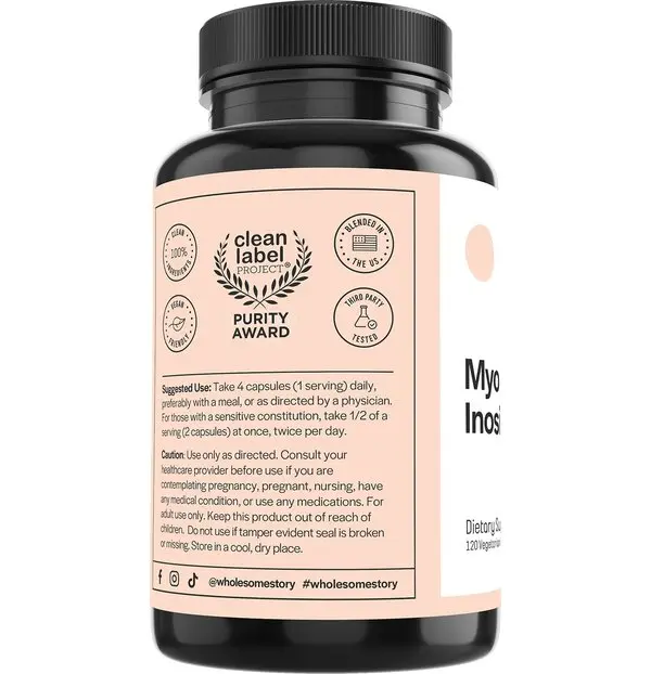 Wholesome Story Myo-inositol & D-chiro Inositol Capsules