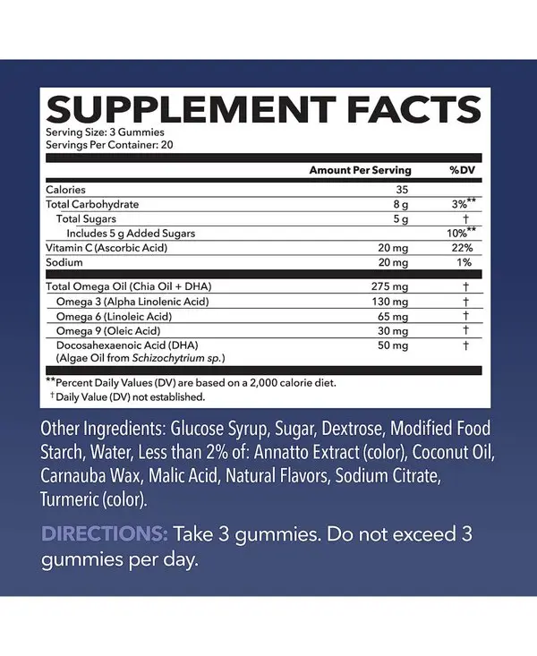 HAVASU NUTRITION Omega + Dha Gummies