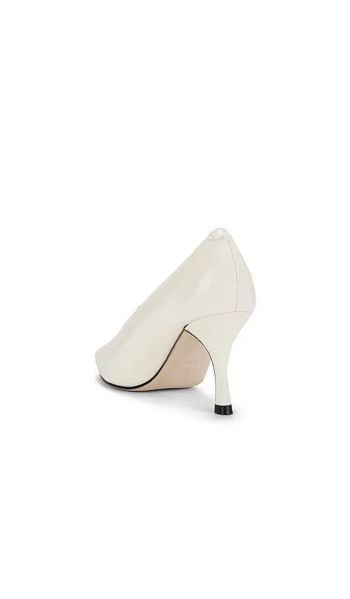 Raye Noa Patent Leather Pointed Toe High Heel Pumps - Ivory