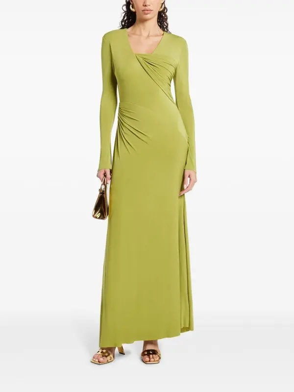 chats by c dam green dress Buy CHATS by C.DAM Green Deema Al Asadi Dress in Double Jersey Knit For  Women Online