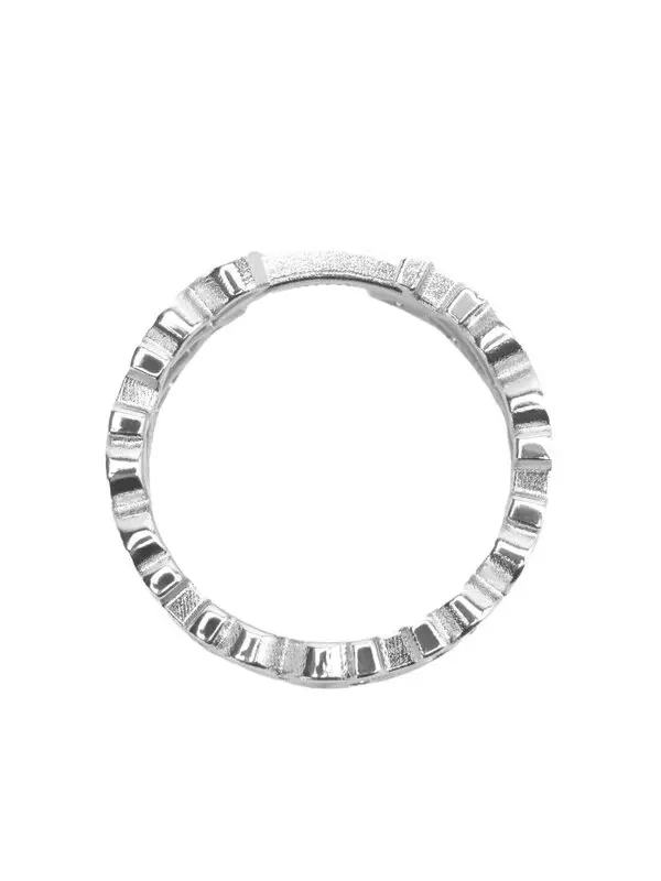 Ami De Coeur" Ring In Palladium-plated Brass
