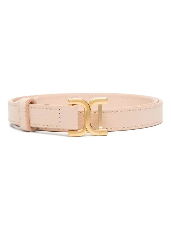 Chloé Triomphe Buckle Belt - Pink | Editorialist display picture 2