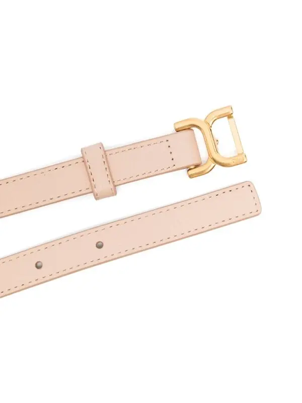Chloé Triomphe Buckle Belt - Pink | Editorialist display picture 3